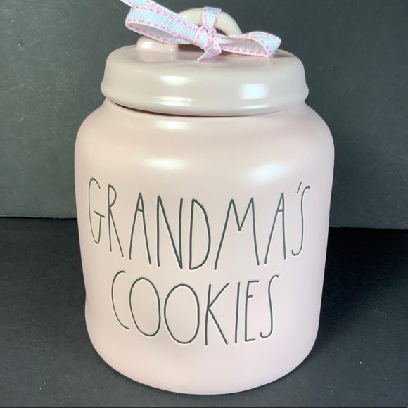 Rae Dunn | Kitchen | Rae Dunn Grandmas Cookies Canister Pink 8 Tall ...
